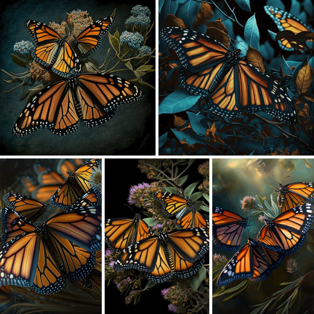 Monarchs Butterfly Prints Butterfly Migration Printable Autumn Wall Art ...