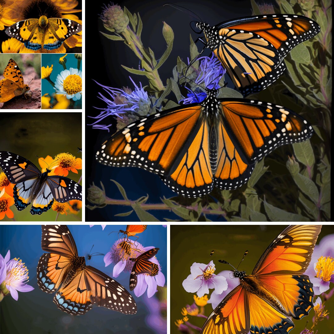 Monarchs Butterfly Prints Butterfly Migration Printable Autumn Wall Art ...