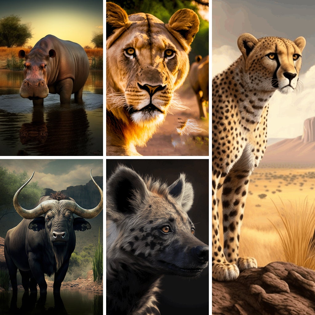 African Wildlife Lion Apex Stealthy Predator Tree Climber Migratory ...