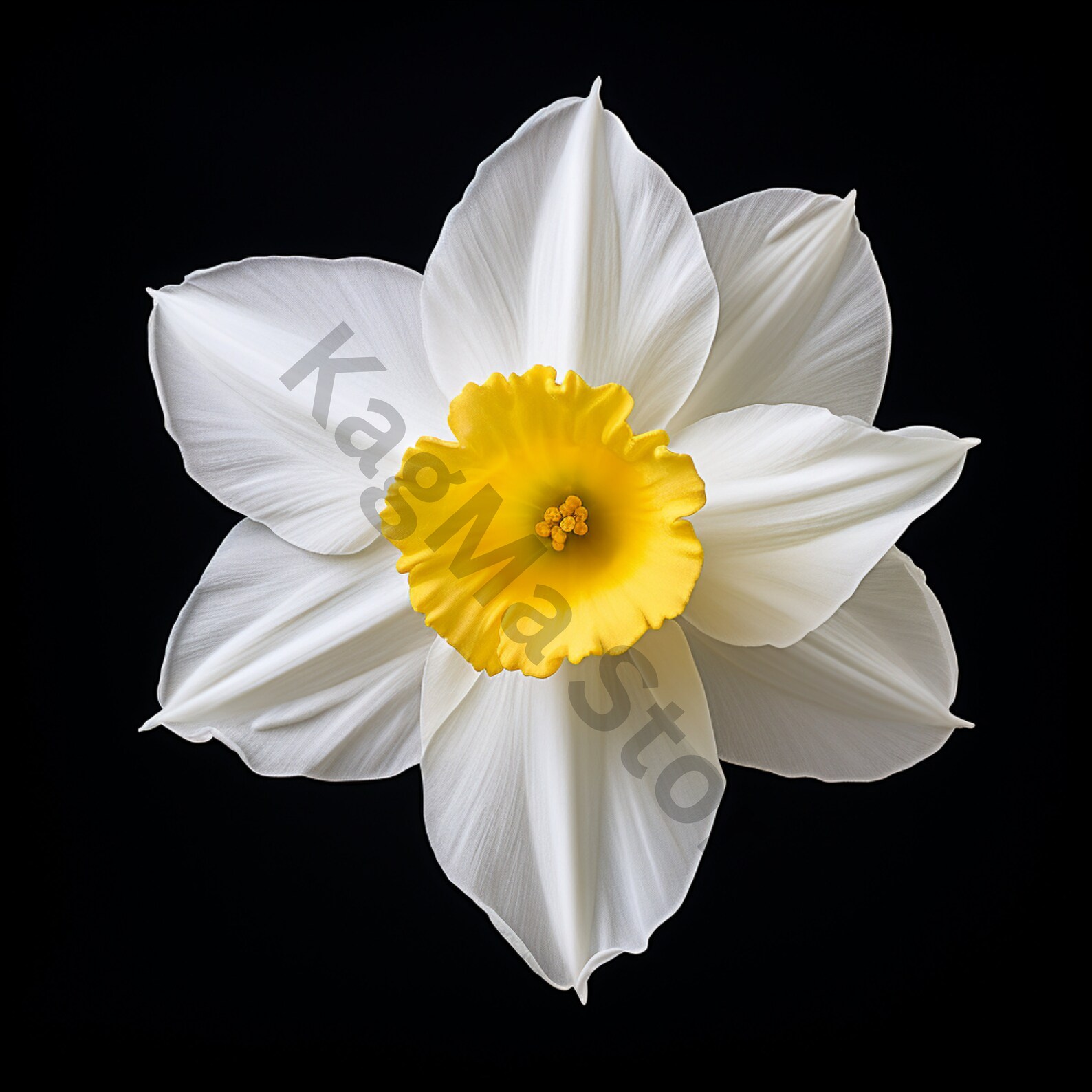 Personalize Digital Download Daffodil Decal Gift Vintage Flower Art ...