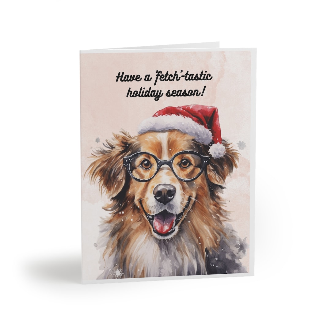 Dog Photo Cards Greeting Dog Cards Funny Greeting Card Dog Holiday ...