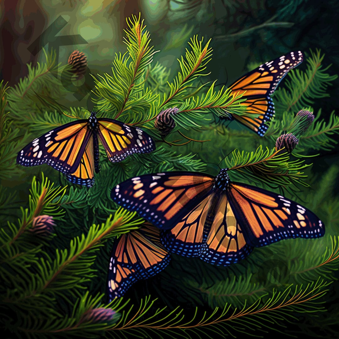 Monarchs Butterfly Prints Butterfly Migration Printable Autumn Wall Art ...