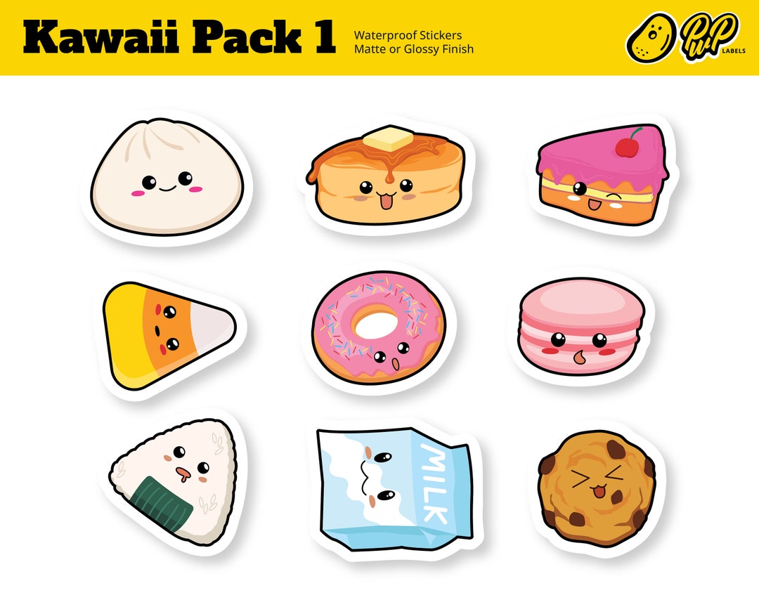 Cute Unique Waterproof Food Stickers | High Quality Vinyl Stickers ...