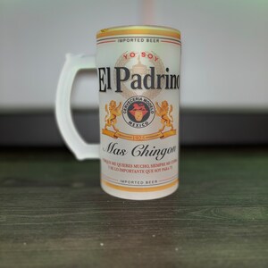 Custom Personalized Beer Glass Mug, Modelo, 16oz Frosted Glass Beer Mug ...