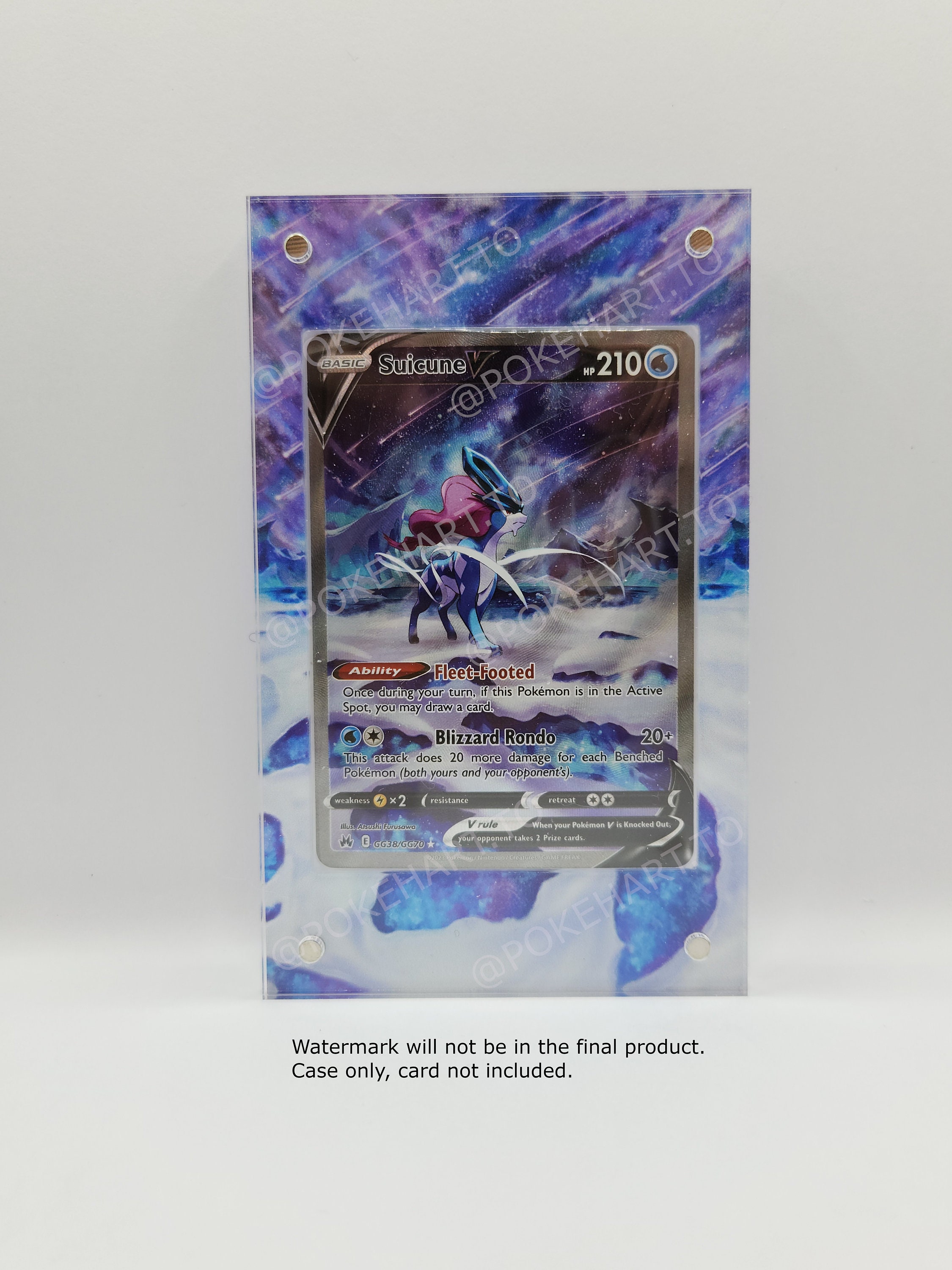 Suicune Alt Art / SAR Crown Zenith Custom Pokemon Card Display - Etsy