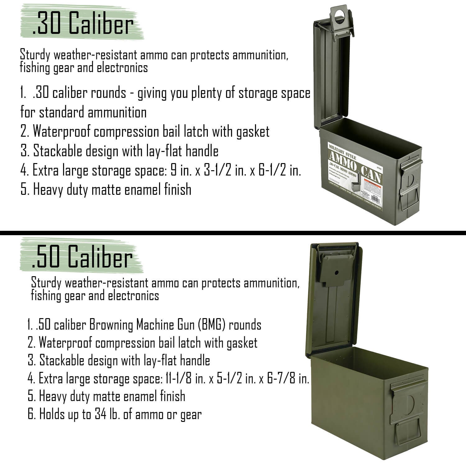 Personalized Metal Ammo Can, .30 Caliber, .50 Caliber - Etsy