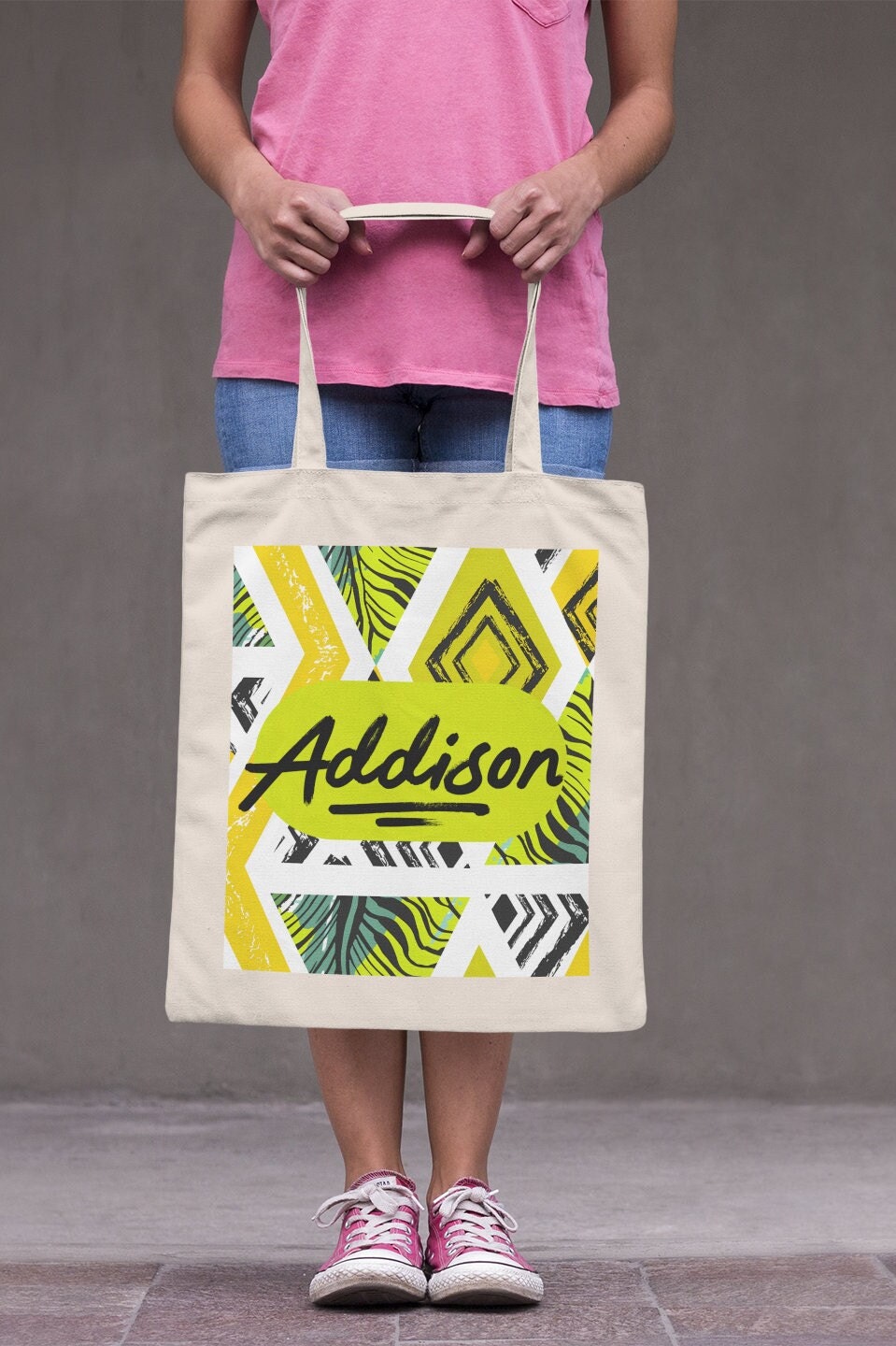 Personalized Tote Bag Custom Canvas Bag Stylish Tote Bag Gift for Mom ...