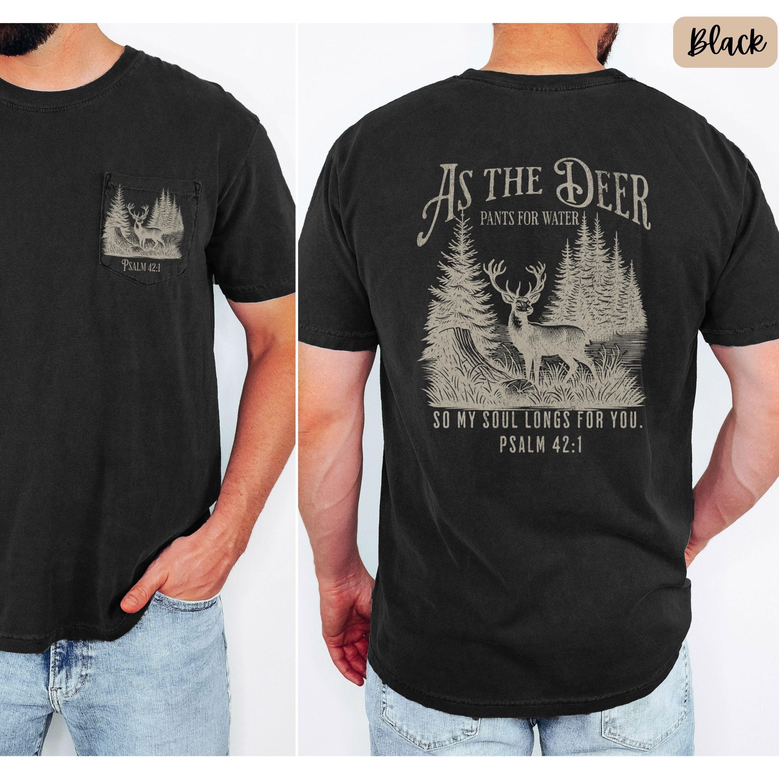Men's Christian Deer Shirt, Men's Christianity T-shirt, Comfort Colors ...