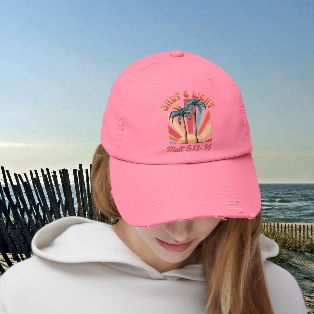 Bible Verse Hat Christian Gift, Unisex Distressed Cap Religious Apparel ...