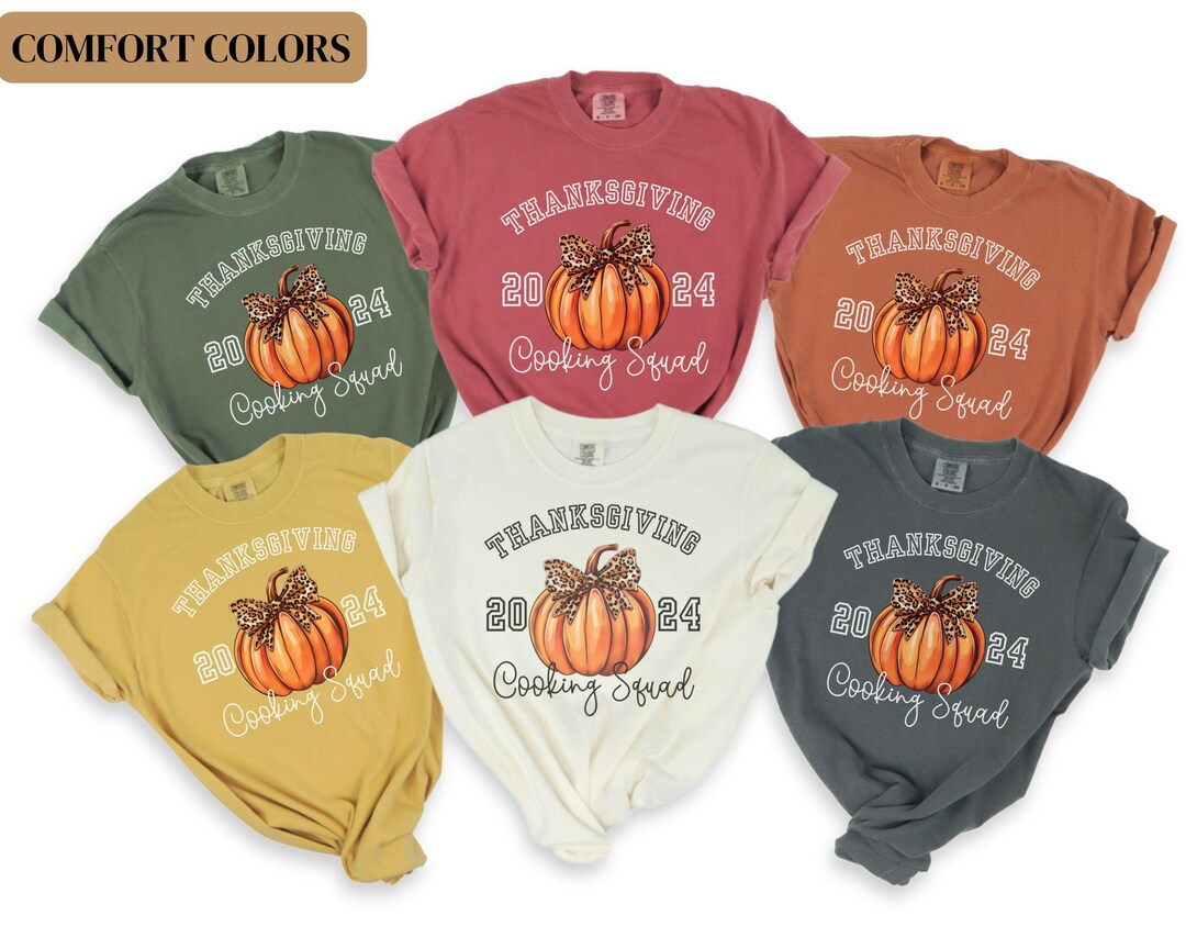 Thanksgiving 2024 Cooking Squad Matching Shirt, Thanksgiving Baking ...