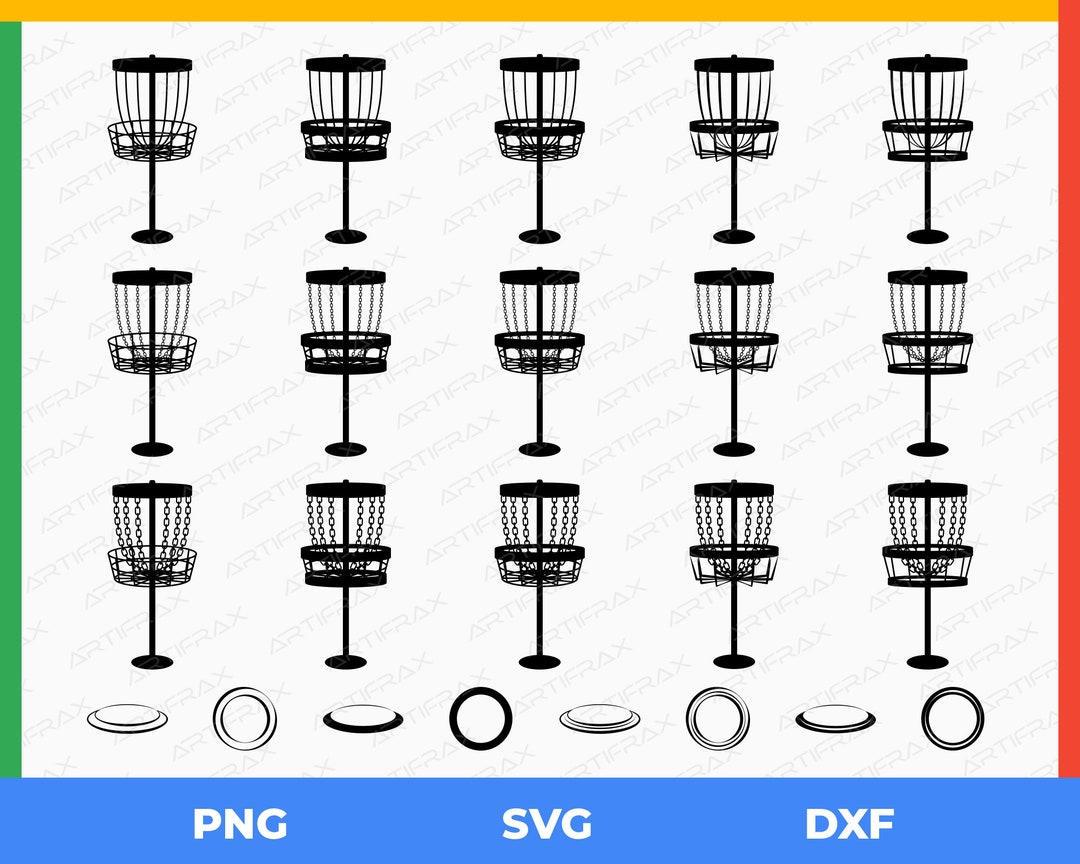 Disc Golf Vector Bundle Disc Golf SVG Disc Golf PNG Disc - Etsy