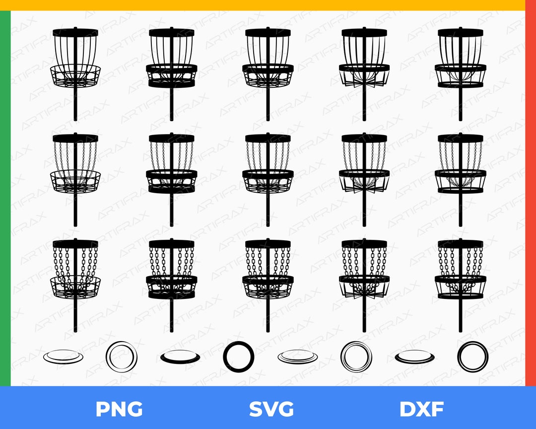 Disc Golf Vector Bundle Disc Golf SVG Disc Golf PNG Disc - Etsy