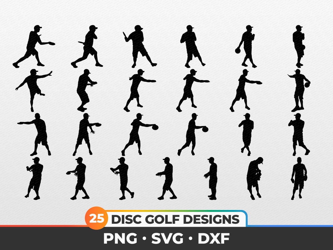 Disc Golf Vector Bundle | Disc Golf SVG | Disc Golf PNG | Disc Golf DXF ...