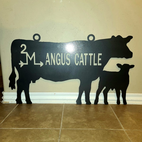 Metal Cow Sign - Etsy