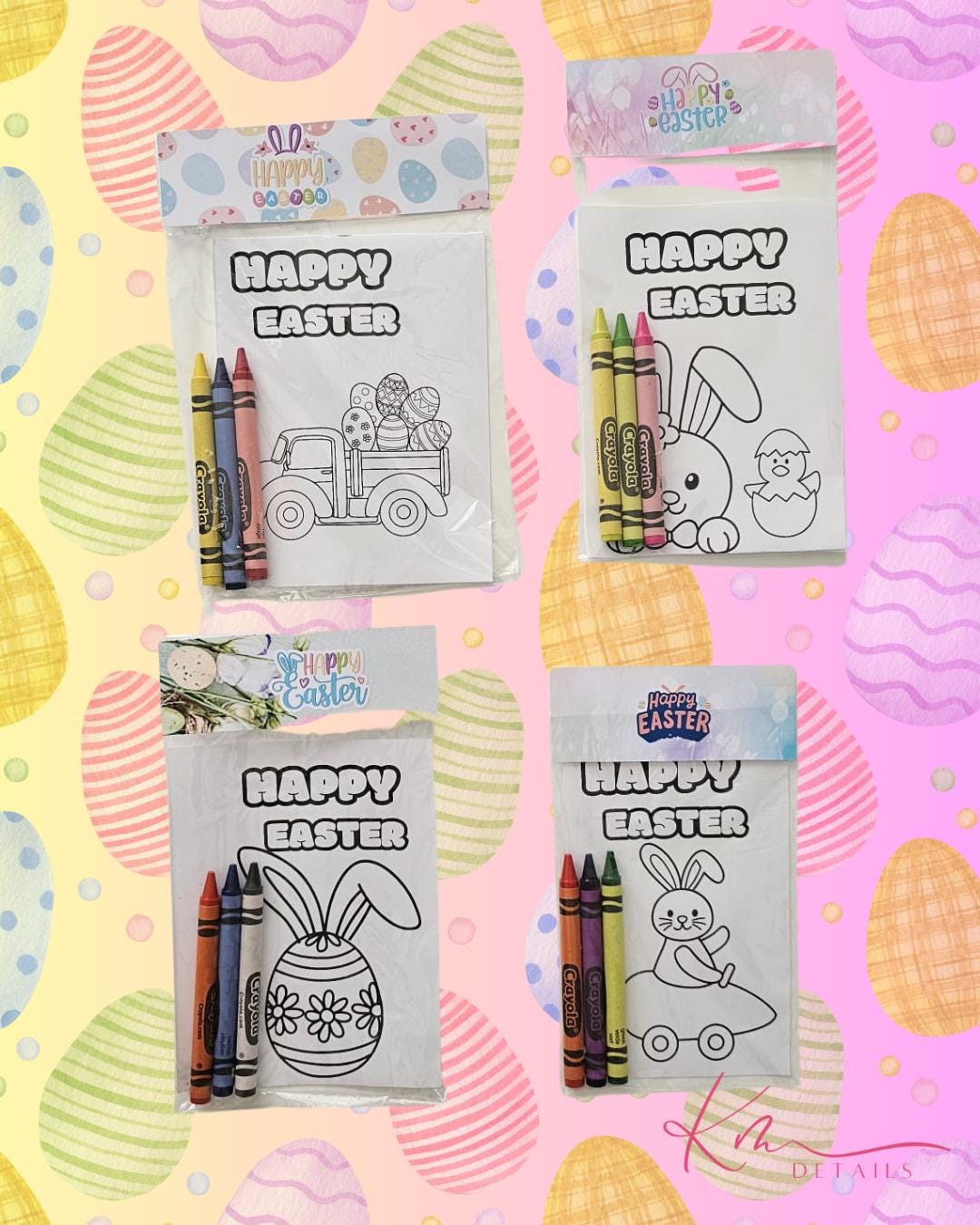 Easter Custom Coloring Kits, Coloring Sheets, Coloring Books, Party ...