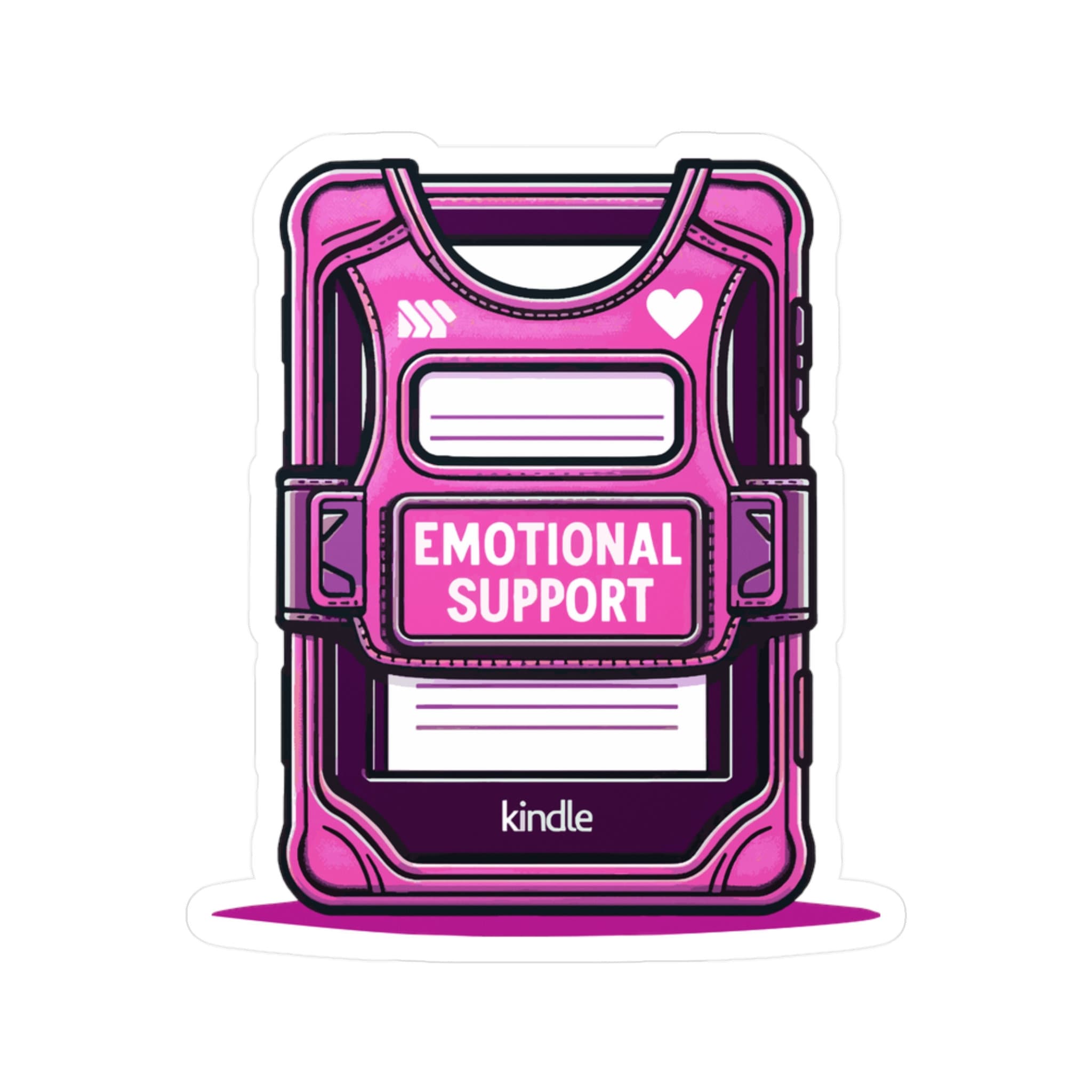 Emotional Support Kindle Vinyl Sticker Durable Decal for E-readers ...