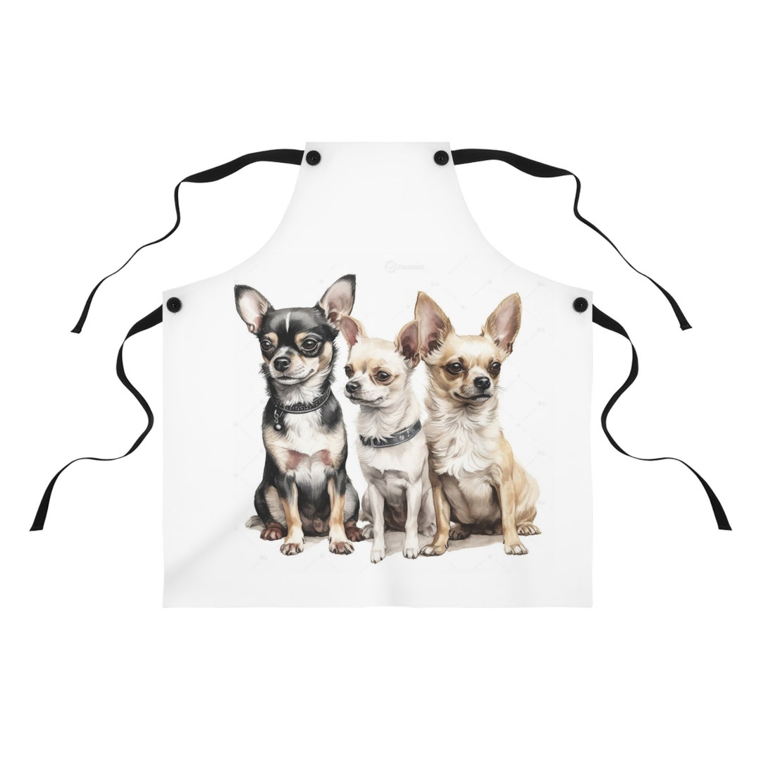 Chihuahua Dog Apron, Dog Apron,funny Chef Gift, Apron for Dog Lover ...