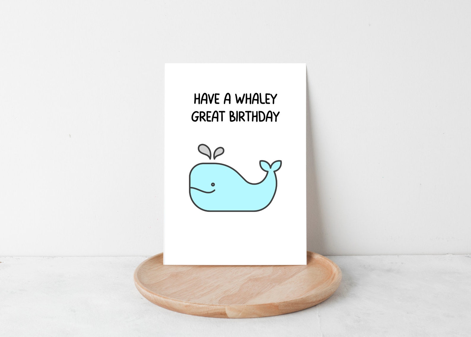 Whale Birthday Card, Cards for Boys, Cards for Girls, Fish Birthday ...