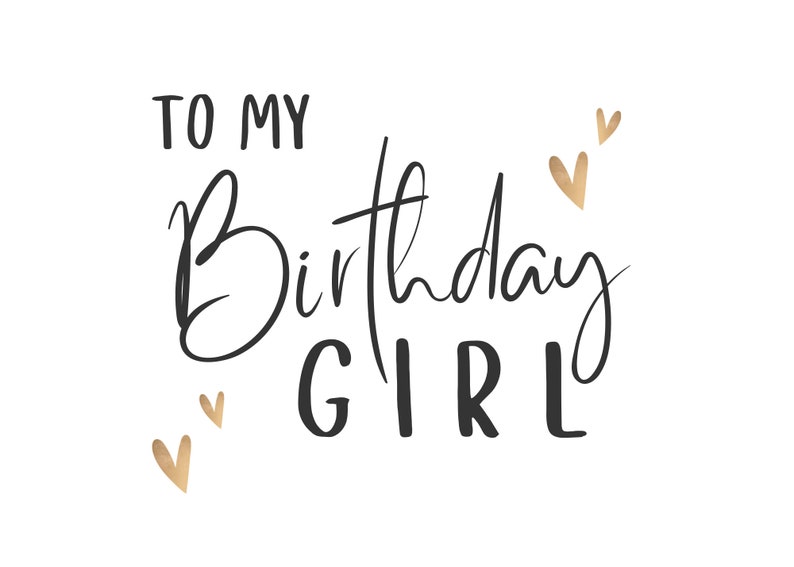 Printable Birthday Girl Card - Etsy