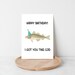 Fish Birthday Card, Cod Birthday Card, Fisherman Birthday Card, Funny ...