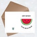 You're One in A Melon Birthday Card, Digital Birthday Card, Watermelon ...
