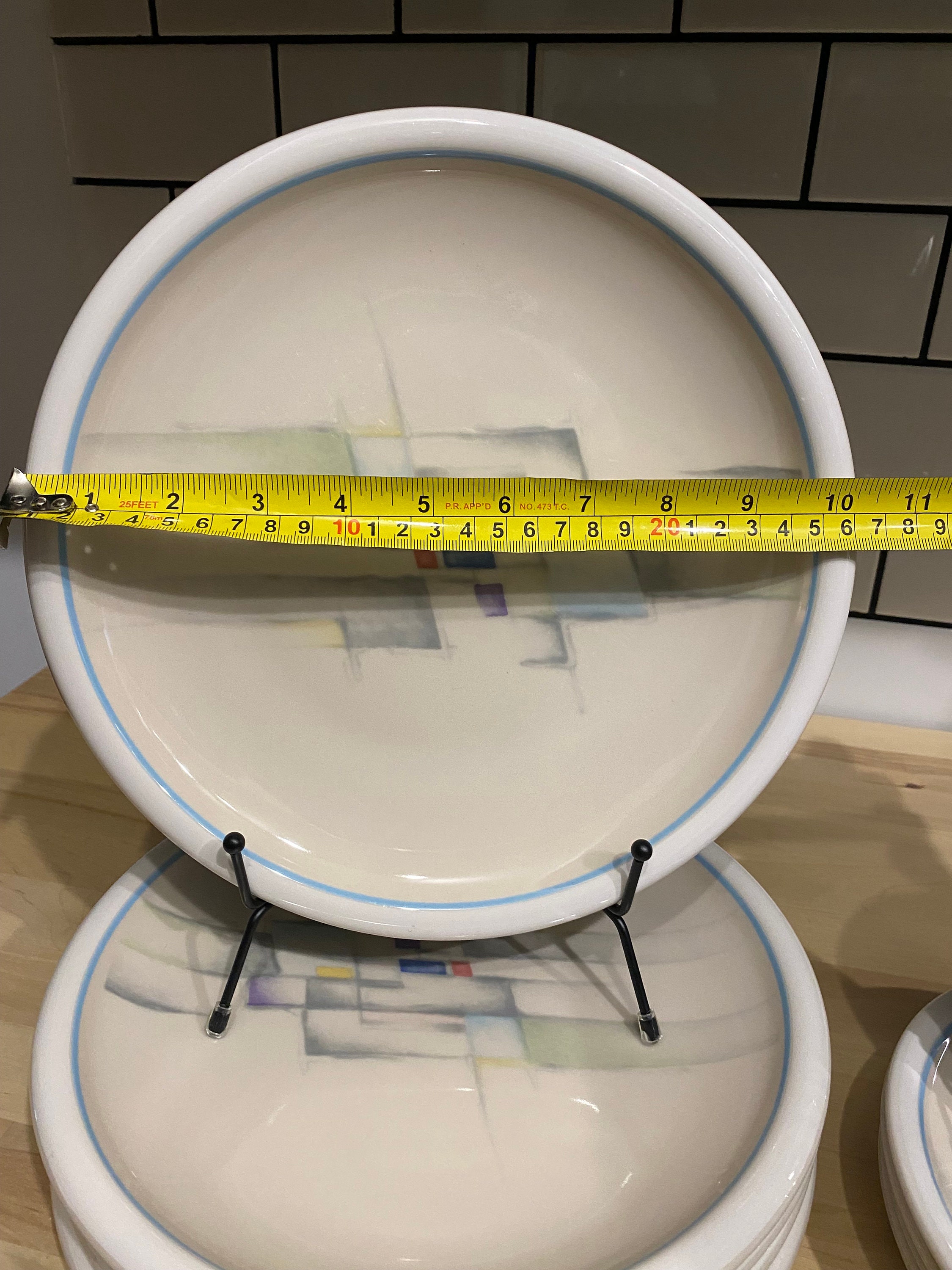 Vintage 90s Epoch Plate Set for 5. Made in Korea. Pristine Condition - Etsy