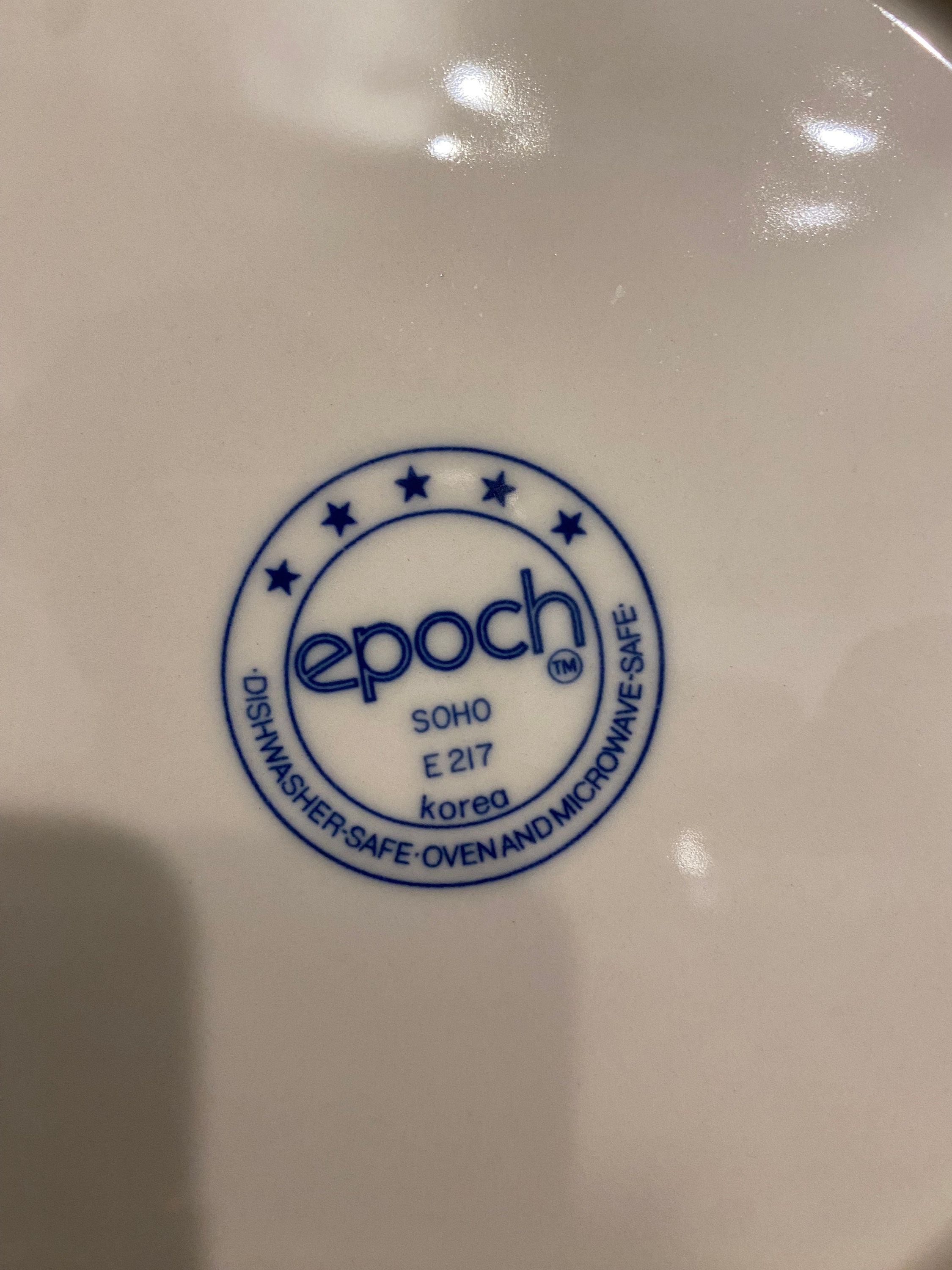 Vintage 90s Epoch Plate Set for 5. Made in Korea. Pristine Condition - Etsy