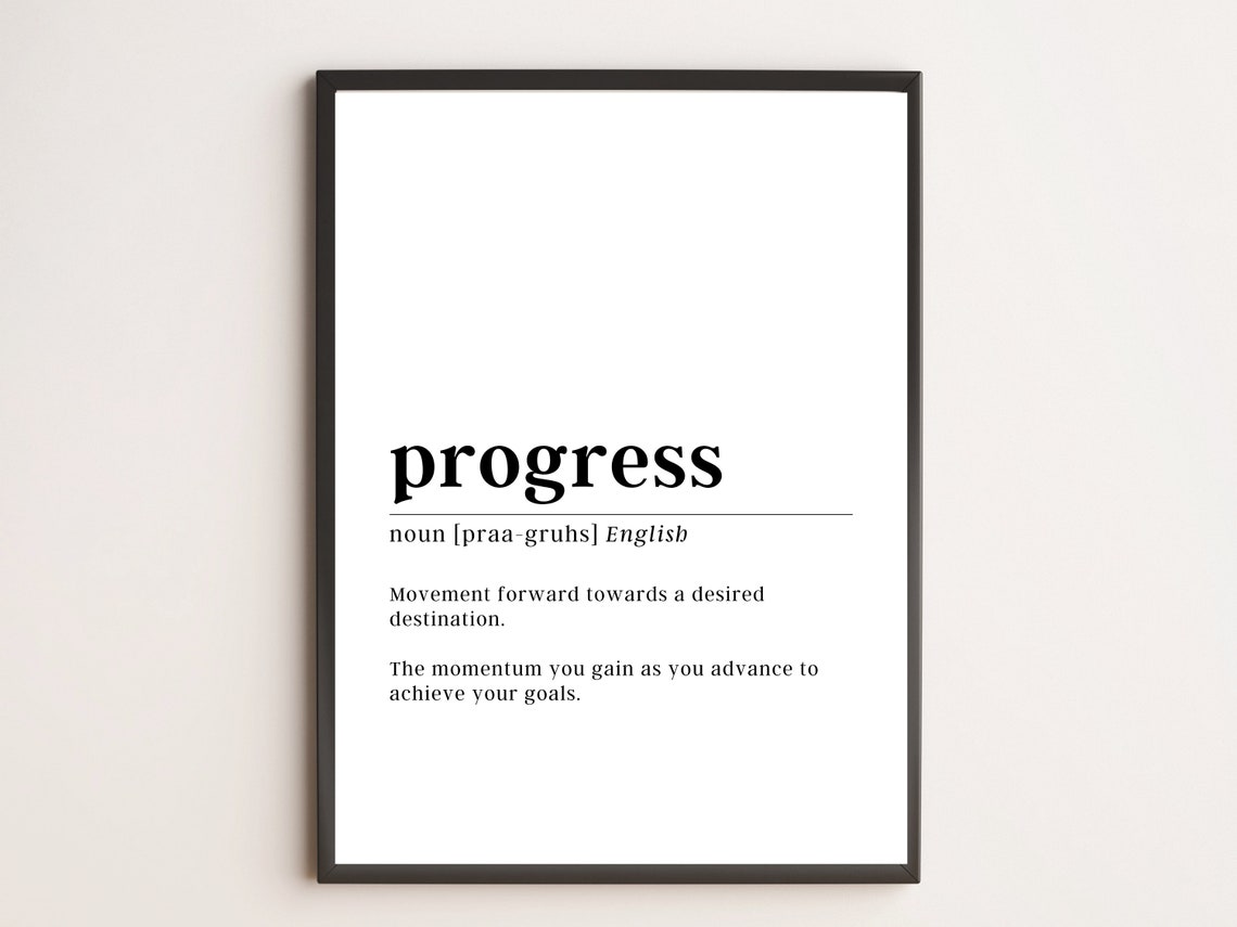 CUSTOM Definition Print Bundle Discipline, Progress, Persistence ...