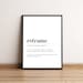 Reframe Definition Print | Motivational Wall Art - Etsy