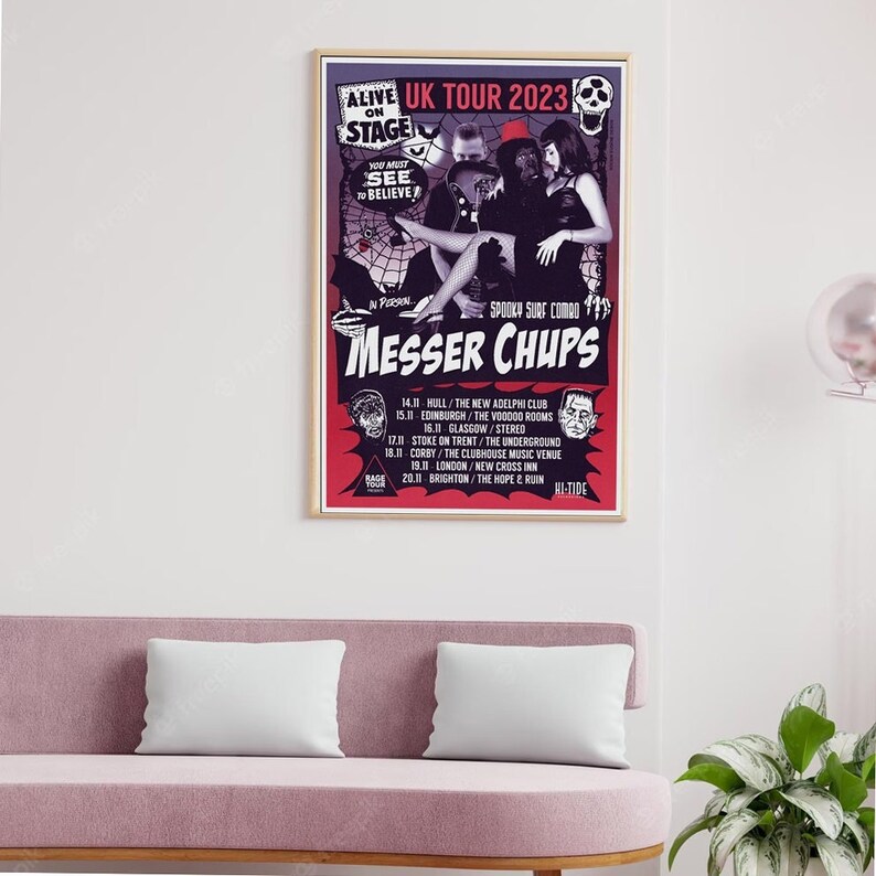 Messer Chups Band 2023 Tour UK Poster - Etsy