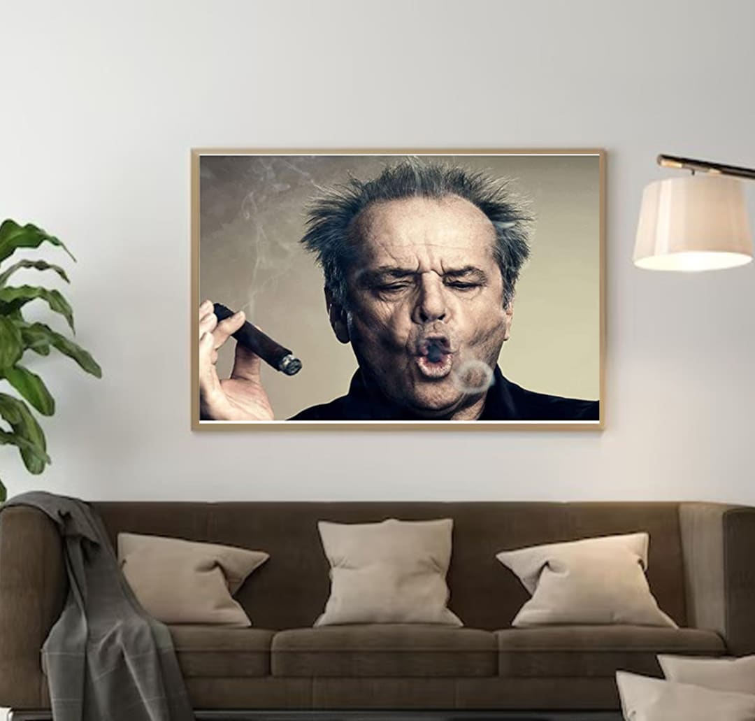 Jack Nicholson Cigar Poster Wall Art - Etsy