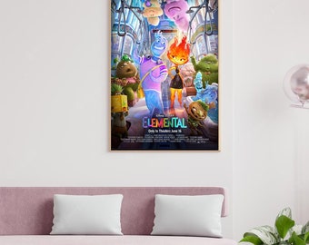 Disney Pixar Elemental 2023 Movie Poster Wall Art Print Film - Etsy
