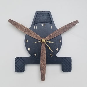 Large Airplane Shelf Biplane Shelf Airplane Clock Wood Biplane Airplane ...