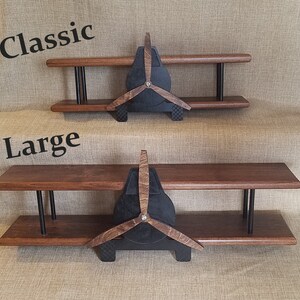 Classic Airplane Shelf Biplane Shelf Airplane Wood Biplane Airplane ...