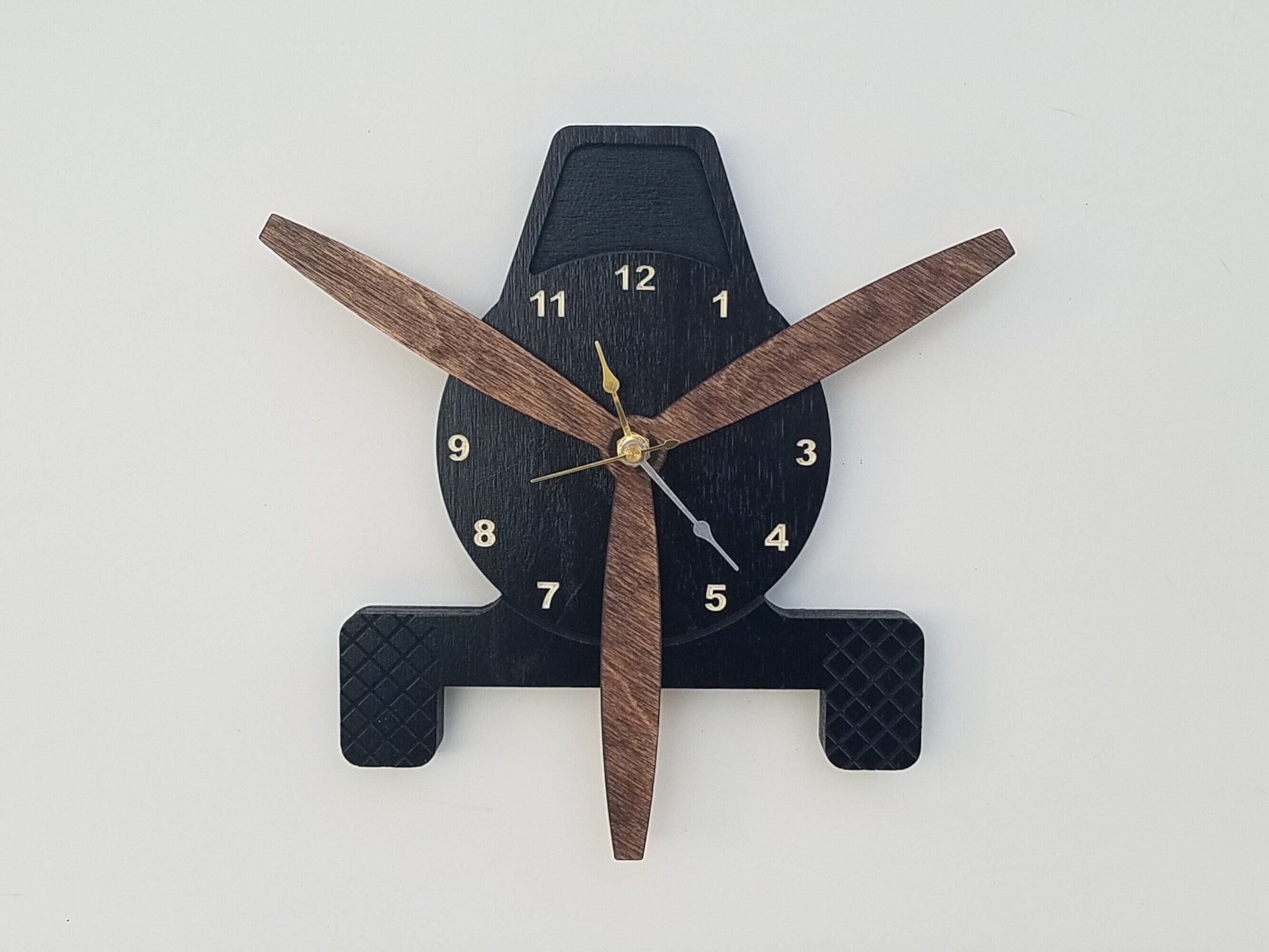 Airplane Clock Nursery Decor Aircraft Wood Clock Baby Shower Gift for ...