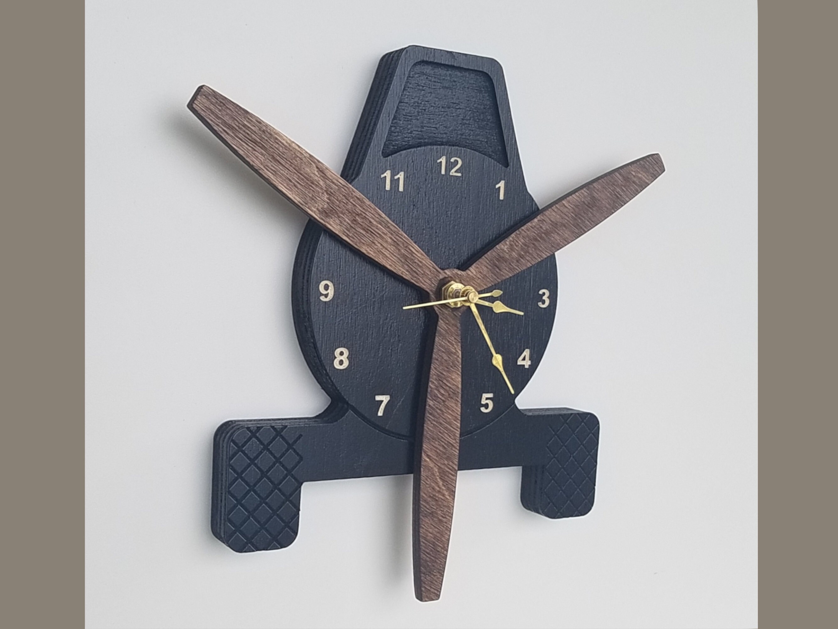 Airplane Clock Nursery Decor Aircraft Wood Clock Baby Shower Gift for ...