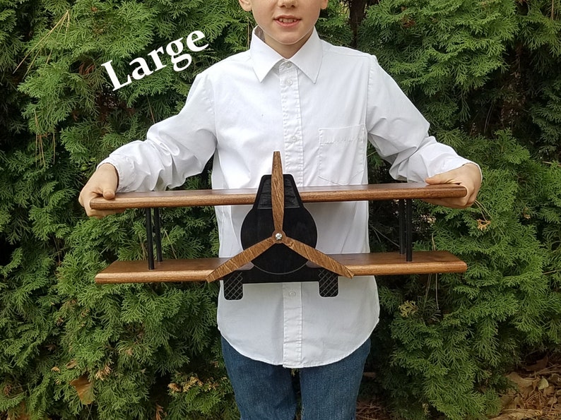 Large Airplane Shelf Biplane Shelf Airplane Clock Wood Biplane Airplane ...