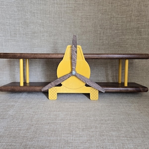 Classic Airplane Shelf Biplane Shelf Airplane Wood Biplane Airplane ...