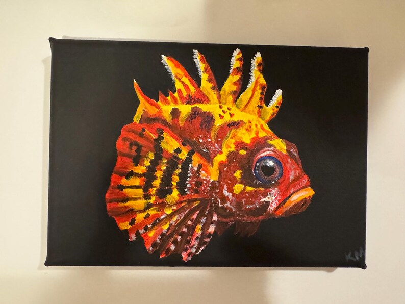 Custom Fish Mini Painting! - Etsy