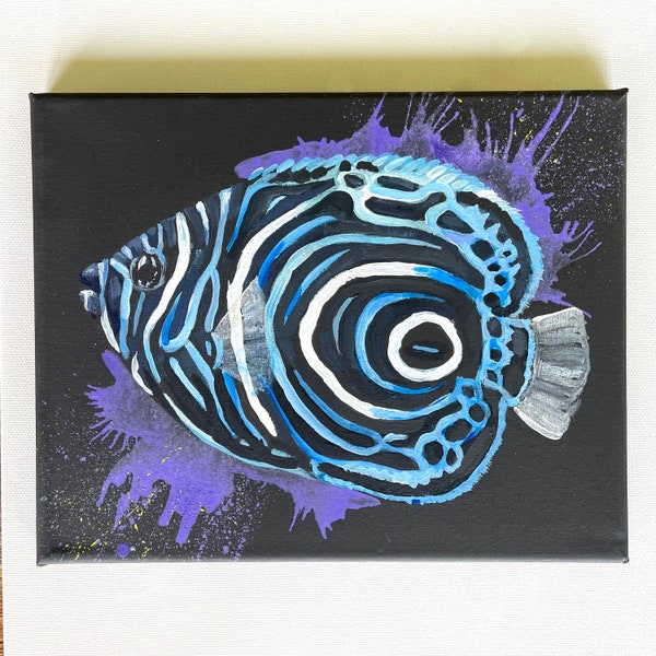 Angelfish Painting - Etsy