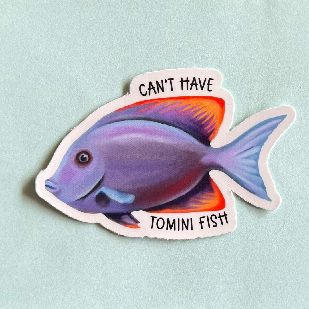 Tomini Tang Fish Vinyl Sticker - Etsy