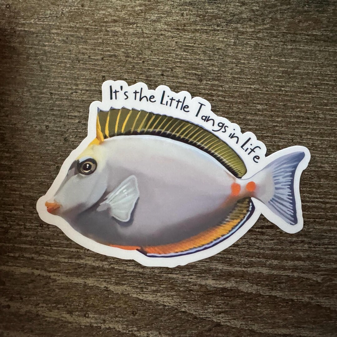 Customizable Blonde Naso Tang Vinyl Sticker Little Tangs in Life - Etsy