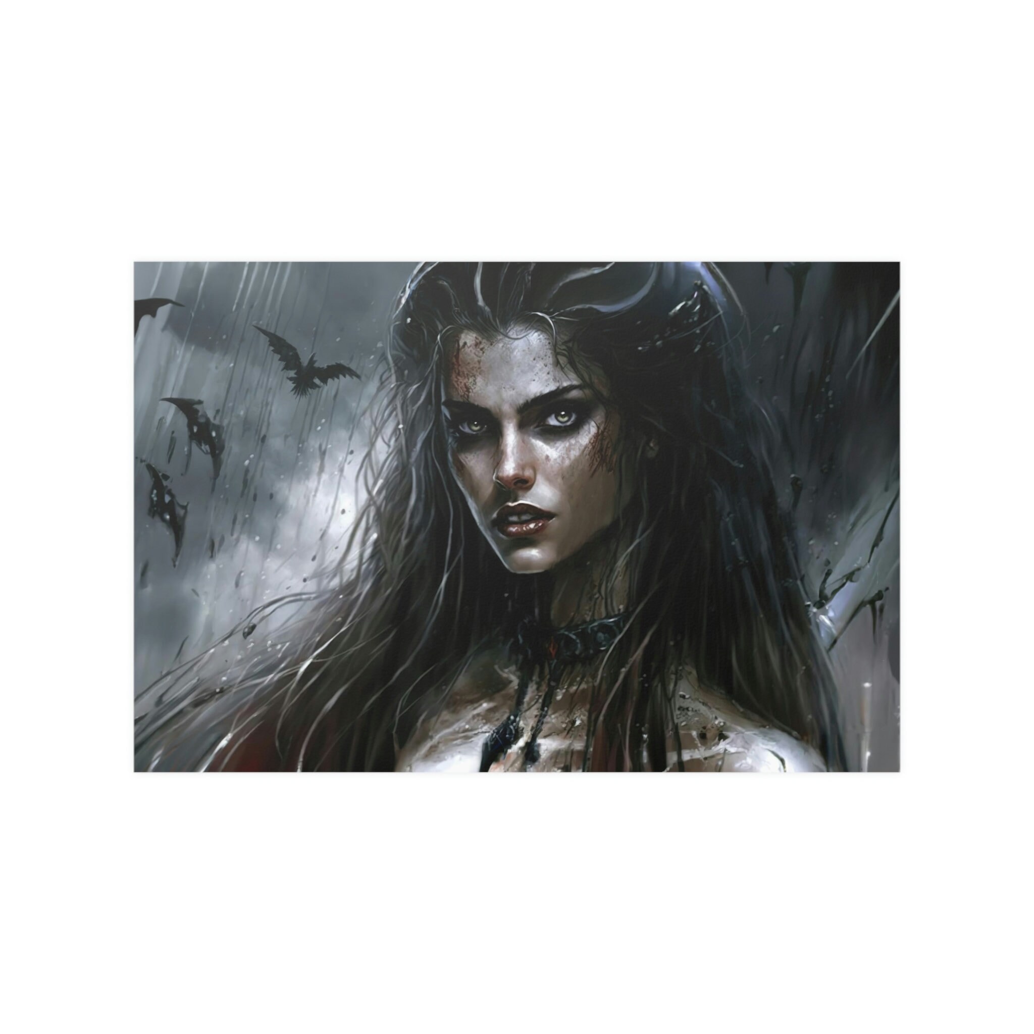 Dark Fantasy Women Poster Print, Vampire, V001 - Etsy Finland