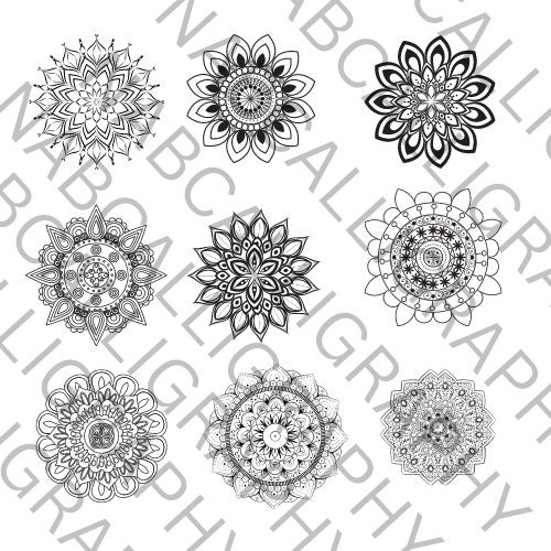 Moroccan Mandala Bundle SVG Instant Digital Download. - Etsy