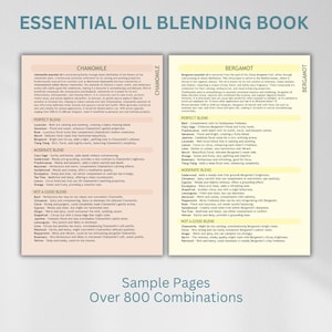Essential Oils Blending Guide: 30 Oils, 800 Blends (PDF) - Etsy