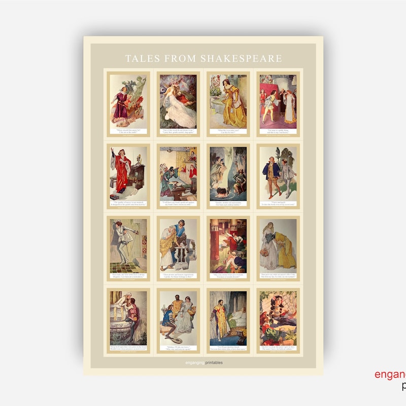 Shakespeare Poster - Etsy