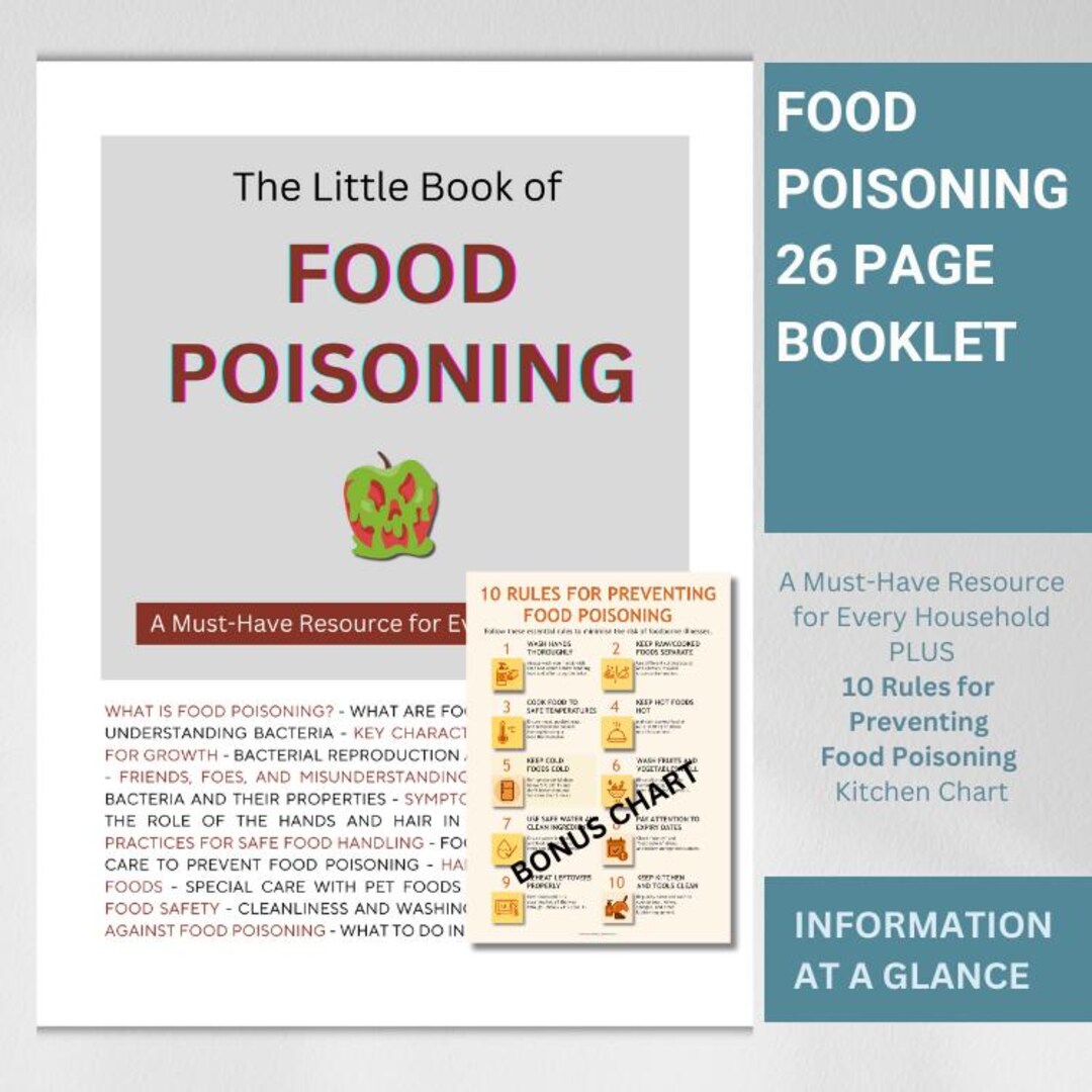 Food Poisoning Prevention Booklet: Includes Kitchen Chart (digital ...