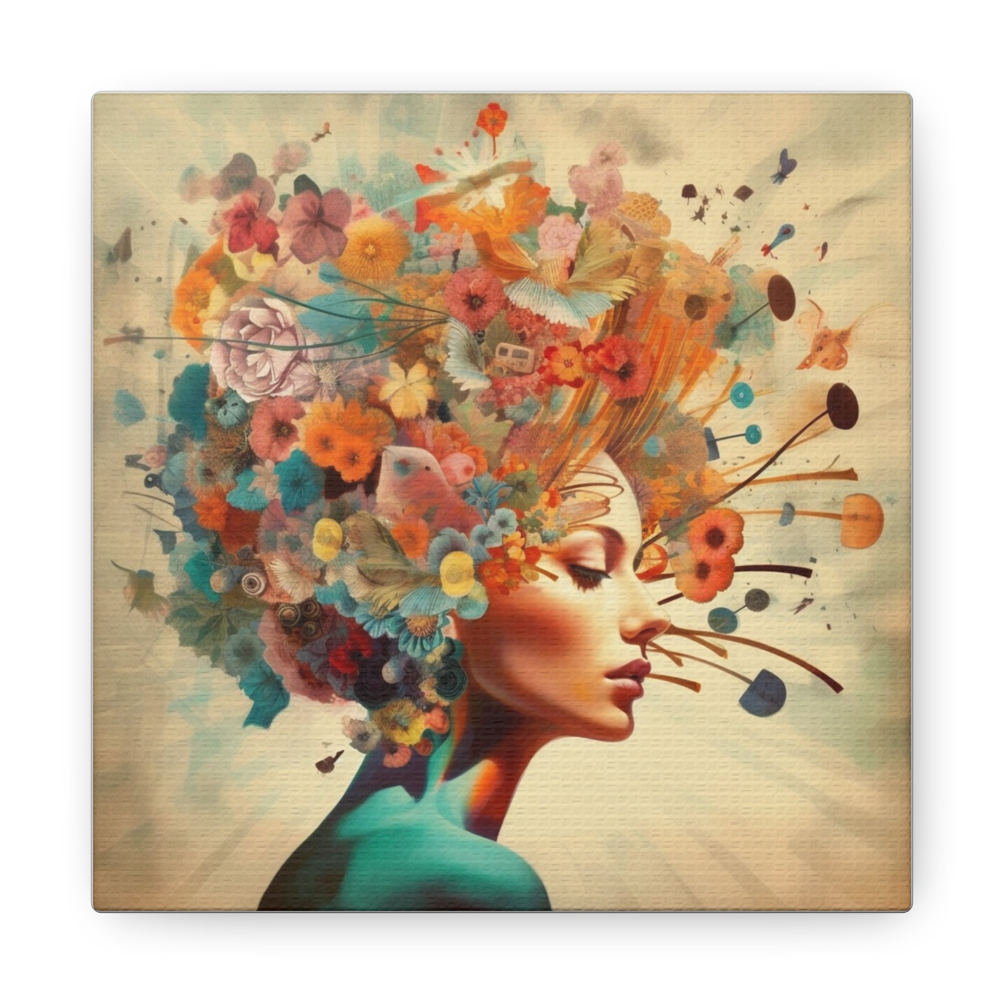 Beautiful Mind in Motion - an ADHD Symphony | Canvas Wall Art | Woman ...