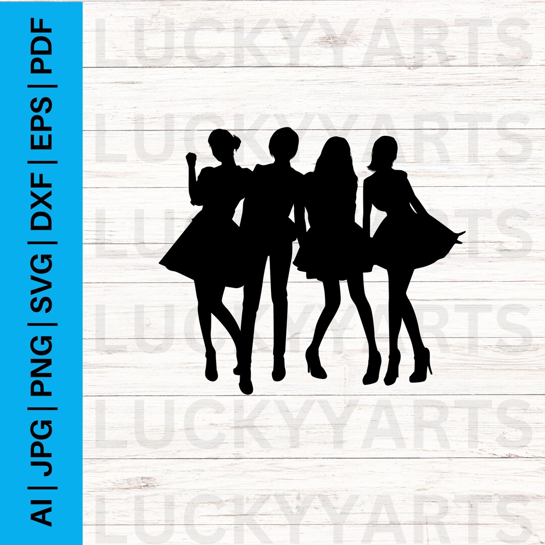 Girlfriends Svg, Group of Girls Svg, Friends Svg, Vector Cut File for ...