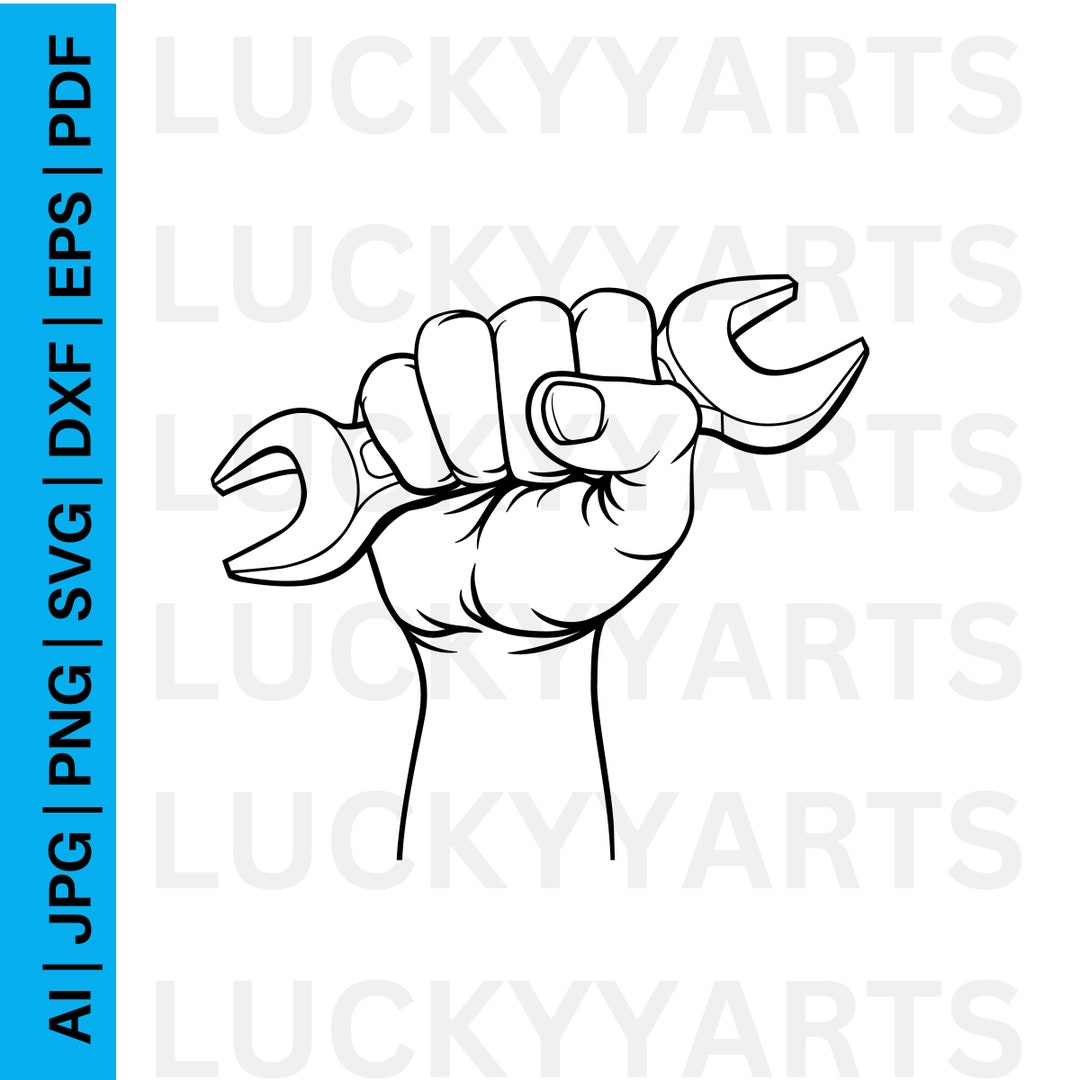 Wrench Svg Holding Wrench Svg Builder Svg Builder Cricut - Etsy